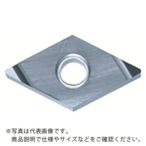 特長：鋼の仕上げ加工から荒加工まで広範囲に対応できるサーメット材種です。用途：旋削加工用。被削材：鋼。仕様：チップ形状：ひし形55°厚さ(mm)：4.76ノンコート呈色：輝灰色Sブレーカ：仕上げ(面粗度重視)シャープエッジG級材質／仕上：サ...