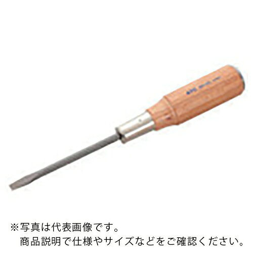 特長：暖かみのある木質を活かした伝統的なドライバです。用途：汎用工具仕様：刃先：［［−］］9軸長(mm)：200全長(mm)：350貫通タイプ口径部形状：マイナス材質／仕上：軸：特殊鋼グリップ：木　●代表画像について 商品によっては、代表画...