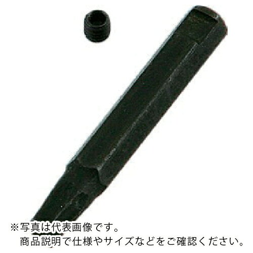 特長：六角穴付き止めねじ付きです。ビット交換時にはタイプAの場合は2mm、タイプBの場合は2．5mmのヘキサゴンレンチが必要です。用途：交換用ビット仕様：呼びNo.：T27対辺寸法(mm)：6.3全長(mm)：30タイプ：Aソケット側寸法(...