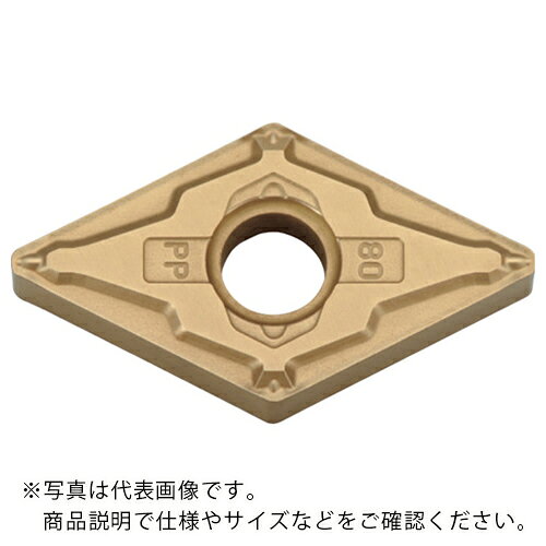 特長：耐摩耗性サーメットに、耐摩耗性と耐溶着性に優れたMEGACOAT NANOコーティングを施しています。鋼の高速・連続仕上げ加工で長寿命安定加工と高品位な仕上げ面を実現します。用途：旋削加工用。被削材：鋼。仕様：チップ形状：ひし形55°...