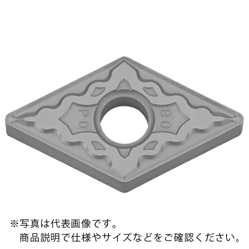 特長：3つの特殊強化技術により、高い耐摩耗性を実現したサーメットです。高速・連続加工で長寿命を実現します。用途：旋削加工用。鋼の高速・連続加工用。仕様：チップ形状：ひし形55°厚さ(mm)：4.76ノンコート呈色：輝灰色PQブレーカ：仕上げ...