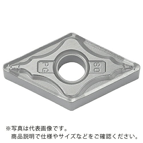 特長：3つの特殊強化技術により、高い耐摩耗性を実現したサーメットです。高速・連続加工で長寿命を実現します。用途：旋削加工用。鋼の高速・連続加工用。仕様：チップ形状：ひし形55°厚さ(mm)：4.76ノンコート呈色：輝灰色PGブレーカ：中〜荒...