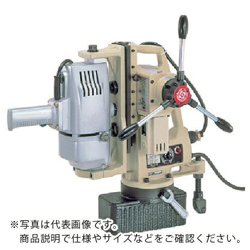 特長：磁気吸着式の優れた「保持力」と「ドリルポイント設定」が容易なドリルスタンドの電気ドリル付です。電気ドリルを取り付ける手間が除け、即使用可能です。用途：穴あけ。仕様：ストローク(mm)：220電源(V)：AC200三相(50/60Hz)...