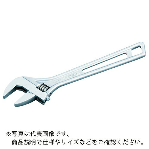 特長：従来品に比べ、呼び寸法でワンランク上の開口量を実現しました。力のかかる方向に厚みを増やし、手が痛くなりにくいグリップ形状です。余肉を省いたやり形ヘッドは、サイズ合わせの容易な目盛付ですウォーム部は操作性向上のため、くぼみを設けてありま...