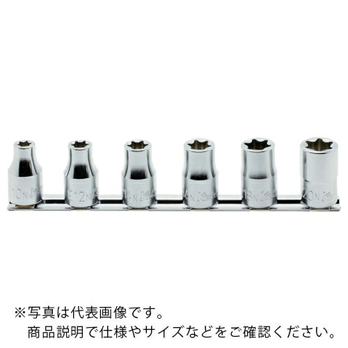 特長：トルクスソケット（ナット用）レールセットです。仕様：差込角(mm)：12.7差込角(mm)：12.7　●代表画像について 商品によっては、代表画像を使用している場合がございます。 商品のカラー、サイズなどが異なる商品をイメージ画像とし...