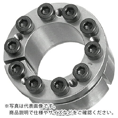 特長：広範囲の公差軸に対応可能です。用途：キー等を使わず軸とボスを締結させる摩擦式締結具です。仕様：内径(mm)：65外径(mm)：87長さ(mm)：34.5許容最大トルク(N・m)：2360二面幅寸法(mm)：19使用温度範囲(℃)：-3...