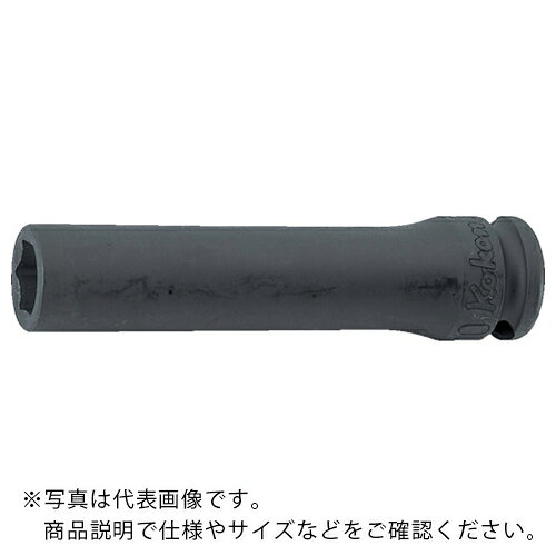 特長：ボルト／ナットに接する開口部(6角)はもちろんのこと、差込側の四角駆動部にも角を傷めずハイトルクを確実に伝える面接触のフラットドライブを採用しています。仕様：差込角(mm)：9.5対辺寸法(mm)：13全長(mm)：80対辺形状：6角...