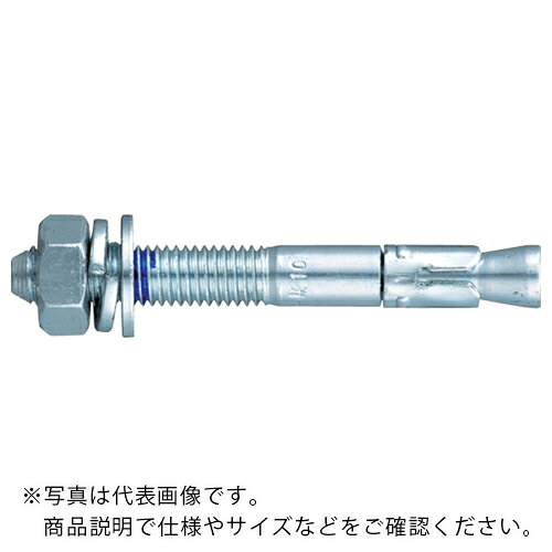 特長：引張力に追従し、拡張部が開く「追従拡張機能」で安定した強度を発揮します。本体とねじ径が同径のため、取付物の上から施工が可能です。JCAA認証品とSHASE-S規格品に基づく主要寸法。施工管理の目安となるラインマークが付いています。施工...