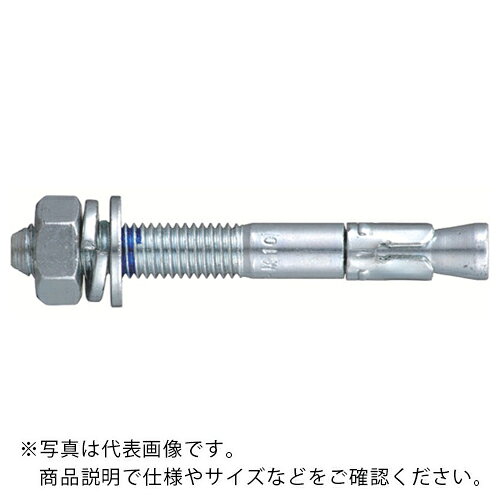 特長：引張力に追従し、拡張部が開く「追従拡張機能」で安定した強度を発揮します。本体とねじ径が同径のため、取付物の上から施工が可能です。JCAA認証品とSHASE-S規格品に基づく主要寸法。施工管理の目安となるラインマークが付いています。施工...