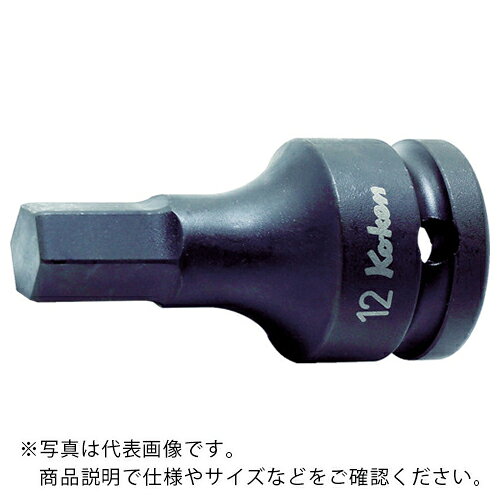 特長：6角穴付きボルト用のヘックスビットソケットです。インパクトレンチなどの動力工具用です。仕様：差込角(mm)：12.7対辺寸法(mm)：10全長(mm)：60適合ピン：A42適合Oリング：B42適合Cリング：C42対辺(mm)：10適合...