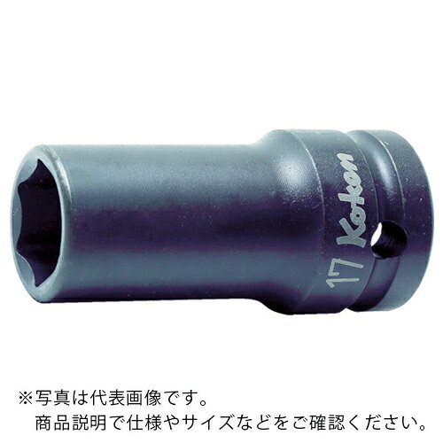 特長：ボルト／ナットに接する開口部(6角)はもちろんのこと、差し込み側の四角駆動部にも角を傷めずハイトルクを確実に伝える面接触のフラットドライブを採用しています。仕様：差込角(mm)：12.7対辺寸法(mm)：22全長(mm)：65対辺形状...