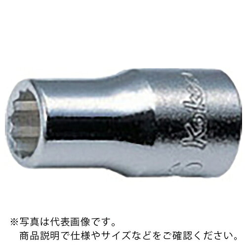 特長：ボルト/ナットに接する開口部（12角）はもちろんのこと、差し込み側の四角駆動部にも角を傷めずハイトルクを確実に伝える面接触のフラットドライブを採用しています。仕様：差込角(mm)：6.35対辺寸法(mm)：5全長(mm)：22対辺形状...