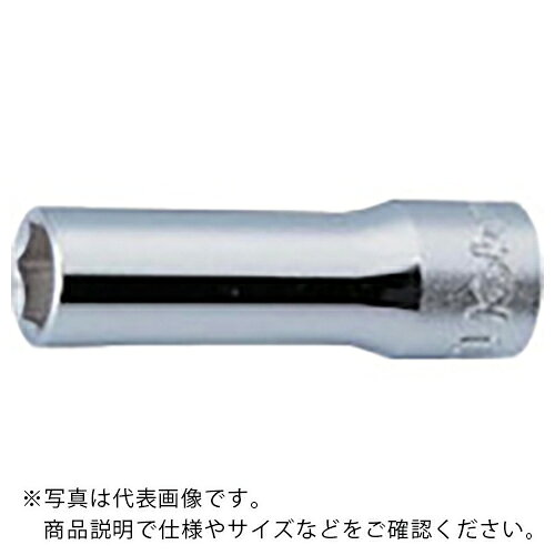 特長：ボルト/ナットに接する開口部（6角）はもちろんのこと、差し込み側の四角駆動部にも角を傷めずハイトルクを確実に伝える面接触のフラットドライブを採用しています。仕様：差込角(mm)：9.5対辺寸法(mm)：7全長(mm)：55対辺形状：6...