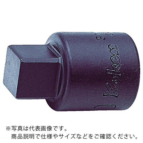 特長：ドレンプラグなどの4角凹形状を駆動可能な4角凸ソケットです。仕様：差込角(mm)：9.5対辺寸法(mm)：10全長(mm)：28対辺形状：4角材質／仕上：クロムモリブデン鋼(SCM435)　●代表画像について 商品によっては、代表画像...