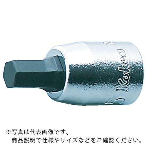 特長：六角穴付ボルト用のヘックスビットソケットです。ラチェットハンドルを始めとする各種ハンドル類と組み合わせることにより、L型レンチでは不可能な箇所での作業が可能となります。仕様：差込角(mm)：6.35対辺寸法(mm)：8全長(mm)：2...