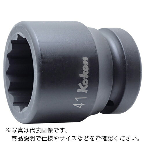 特長：ボルト/ナットに接する開口部（12角）はもちろんのこと、差込側の四角駆動部にも角を傷めずハイトルクを確実に伝える面接触のフラットドライブを採用しています。仕様：差込角(mm)：25.4対辺寸法(mm)：65全長(mm)：75対辺形状：...