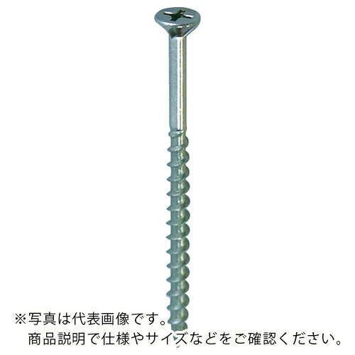 特長：防錆力に優れたXM7製のコーススレッドです。用途：野外・水廻りでのご使用に。仕様：寸法(mm)d：4.2全長(mm)：57ねじ部長さ(mm)：45タイプ(全ねじ/半ねじ)：全ねじ適合ドライバー：プラスNo.2頭部径dk(mm)：7.7...