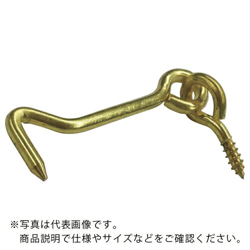 特長：木下地にねじ込み、吊・固定金具として使用します。購入しやすい少量パックです。仕様：全長(mm)：75材質／仕上：真鍮　●代表画像について 商品によっては、代表画像を使用している場合がございます。 商品のカラー、サイズなどが異なる商品を...