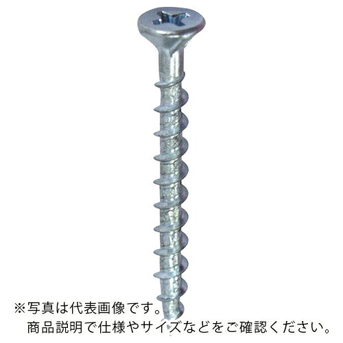 特長：最も一般的に使われている造作ビスです。頭部下のフレキ加工で木材を切削し、頭浮きを防ぎます。用途：木工用。仕様：寸法(mm)d：3.8全長(mm)：45ねじ部長さ(mm)：39頭部径(mm)：7.1タイプ(全ねじ/半ねじ)：全ネジ適合ド...