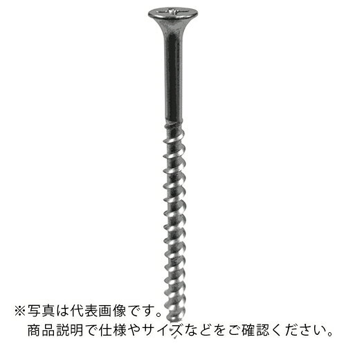特長：マルテンサイト系ステンレス(SUS410)で高強度のコーススレッドです。用途：野外・水廻りでのご使用に。仕様：寸法(mm)d：5.1全長(mm)：100ねじ部長さ(mm)：60タイプ(全ねじ/半ねじ)：半ねじ適合ドライバー：プラスNO...