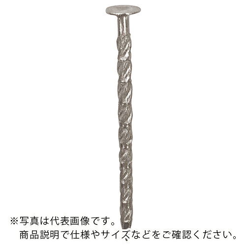 特長：耐食性に優れ(SUS304)水廻りや屋外などの湿気の多い場所に使用できます。パワースクリュー形状が保持力アップしています。用途：木材の留め付けに。仕様：寸法(mm)d：3.4全長(mm)：75頭部径(mm)：8.8番手(#)：10胴部...