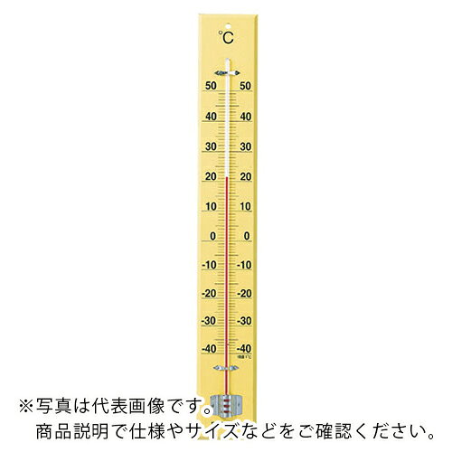 特長：サイズが大きく見やすい板付温度計です。用途：室内の温度管理に。仕様：寸法(mm)：W85×H600×D23壁掛け型温度-40〜50℃全長60cm　●メーカー取寄商品について 本商品はメーカーからの取寄商品となります。 納期は、メーカー...