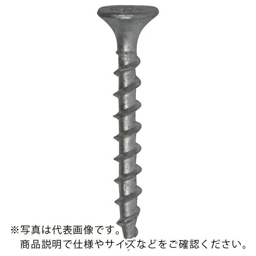 特長：ラスパート処理なので耐薬品性・耐食性に優れています。パテ乗りのいい梨地頭です。用途：壁や天井の石膏ボードに。仕様：寸法(mm)d：3.9全長(mm)：25ねじ部長さ(mm)：19頭部径(mm)：8.2適合ドライバー：プラスNO.2表面...