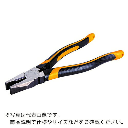 特長：握り部分に適当な滑り止めを施してあります。ローレット加工を施してあり、ナットなども回せます。用途：電工関連。仕様：全長(mm)：200切断能力(mm)鉄線：φ3.2切断能力(mm)銅線：φ4.0切断能力(mm)VA線(VVF)：2.0...