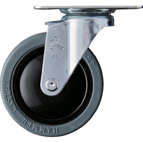 特長：旋回時、車輪回転時の音の発生を低減します。RoHS適合品です。用途：静音が必要な機器に。仕様：許容荷重(daN)：50許容荷重(kgf)：51車輪径D(mm)：100車輪幅(mm)：27取付高H(mm)：122取付座A(mm)：100...