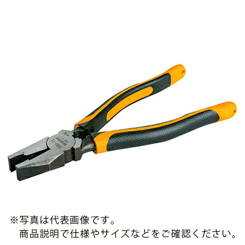 特長：ペンチにW3/8のねじ山修正機能が付いています。用途：電気工事関連。ずん切りボルトのネジ山修正。仕様：全長(mm)：200切断能力(mm)鉄線：φ3.2切断能力(mm)銅線：φ4.0切断能力(mm)VA線(VVF)：2×3芯落下防止用...
