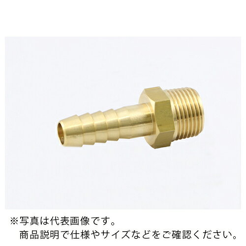 特長：ホースとネジの接続に用途：ホース用継手。仕様：接続口径D：R1/4接続口径(タケノコ外径)(mm)：16六角対辺(mm)：17使用流体：水・空気・油タイプ：ホースニップル最高使用圧力(MPa)：3.45流体温度(℃)：-50〜150℃...