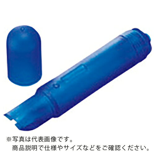 特長：簡単に画びょうを抜き取れる優れものです。抜き取った画びょうはそのまま収納されます。安全キャップ付です。仕様：色：ブルー外形寸法：直径24x長さ133mm1セット入数：5個収納可能本数：35本（画びょうは付属していません）材質／仕上：キ...