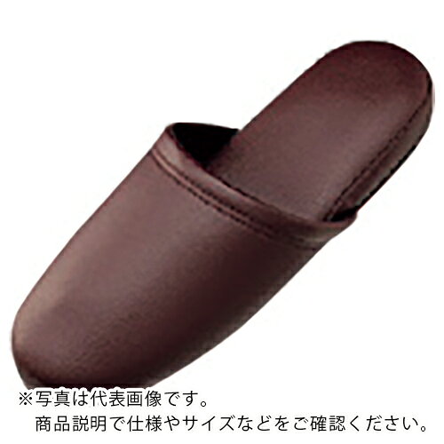 特長：定番のレザー調スリッパです。名入れできます（別途料金）。仕様：色：ダークワイン入数：10足組サイズ（内寸）：約26．5cmかかと高さ：約3．0cmスリッパ抗菌仕様材質／仕上：PVC　●メーカー取寄商品について 本商品はメーカーからの取...