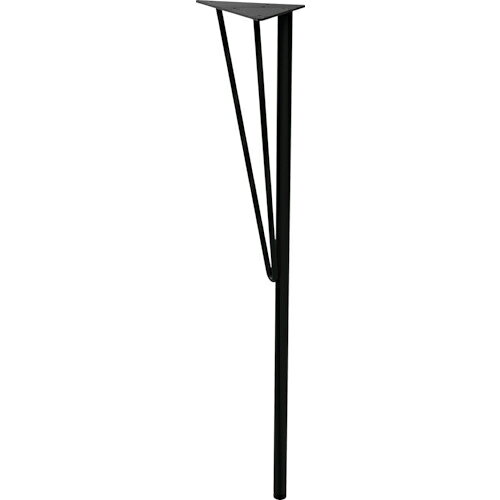 特長：市販の木板と組み合わせて自分だけのオリジナルテーブルが作れます。仕様：耐荷重(kg)：21色：マットブラック幅(mm)：150奥行(mm)：150高さ(mm)：690材質／仕上：本体：鉄・エポキシ樹脂粉体塗装アジャスター：鉄・メッキ、...