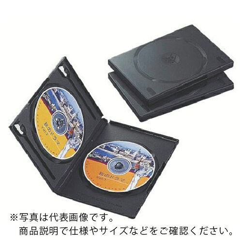 特長：標準の厚みで2枚収納可能。 分類に便利な背ラベル&アイコンシール付。 ワンプッシュ式で取り出しカンタン。DVDに無理な力がかかりません。 ブックレットも収納できます。内寸(W)126×(D)2.5×(H)185mm 軽くて割れにくいポ...