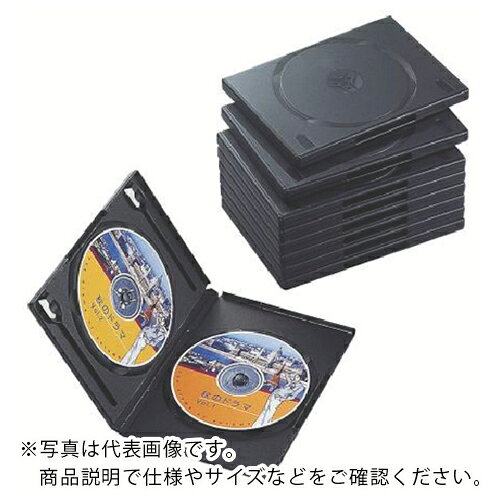 特長：標準の厚みで2枚収納可能。 分類に便利な背ラベル&アイコンシール付。 ワンプッシュ式で取り出しカンタン。DVDに無理な力がかかりません。 ブックレットも収納できます。内寸(W)122×(D)2.5×(H)185mm 軽くて割れにくいポ...