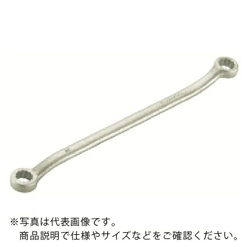 特長：対辺は12角で、45°のオフセットめがねレンチです。石油化学工場、精油所、ペイント工場、船舶・航空整備工場など火花を嫌う場所で使用します。米国認定機関FMRC認定取得しています。用途：ボルトナットの締め緩め仕様：対辺寸法(mm)：25...