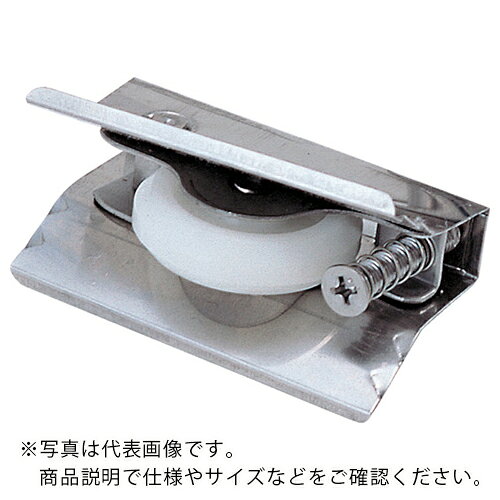 特長：ワンタッチで取付可能です。高さ調整機能付です。（調整幅1mm）用途：窓・玄関・引戸など。サッシ取替用。仕様：耐荷重(kg)2個使用時：15車輪径D(mm)：33全長A(mm)：59アルミ幅K(mm)：13〜16アルミ高さ(mm)：33...