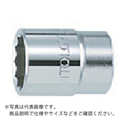 特長：差込角12.7mm用です。口径は12角です。用途：作業におけるボルト・ナットの締め・ゆるめに。仕様：差込角(mm)：12.7対辺寸法(mm)：19全長(mm)：38対辺(mm)：19材質／仕上：クロムバナジウム鋼　●代表画像について ...