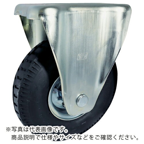 特長：ノーパンクで空気入タイヤと同じクッションです。弾力性のある発泡ゴムの一体成形で、内部は膨張率の大きい柔らかい発泡ゴムです。トレッド部は膨張率のないゴムで気泡膨張の影響を受けませんので、耐摩耗性は良好です。用途：重量物運搬用など。仕様：...