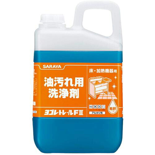 特長：フライヤーなどの加熱機器、換気扇、フードなどの排気設備や床面のハードな油汚れにお使いいただけます。用途：床、排水および排気設備用。油汚れ用洗浄剤に。仕様：容量(kg)：3目安希釈倍率：20〜400標準希釈倍率：20〜40倍アルカリ性材...
