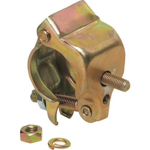 特長：単管へのポリ台（取り付け自在型）などに使用します。ボルトタイプで、ケーブルハンガー（仮設用）、WB取付ステー等の取り付けに使用します。ボルトはW3/8となります。仕様：品名：クランプ適合パイプ径(mm)：42.7〜48.6タイプ：自在...