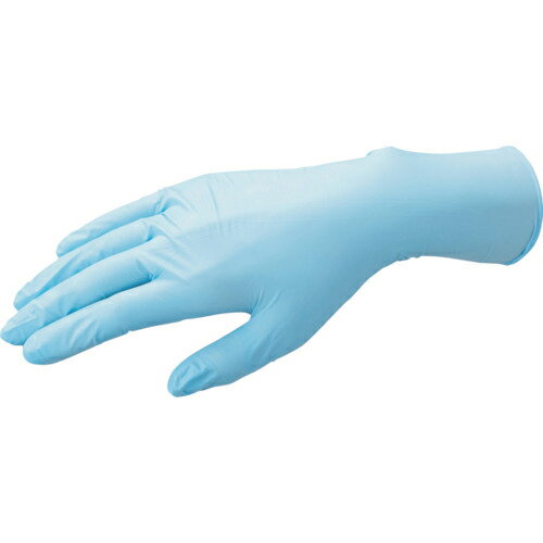 特長：軽くて伸びやすく、フィット感のある手袋です。内面クロリネーション加工により着脱がスムーズです。食品や材料に紛れても識別しやすいブルータイプの手袋です。用途：食品加工に。調理に。介護作業に。汚れ作業に。仕様：色：ブルーサイズ：M全長(c...
