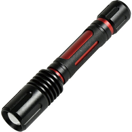 特長：単3乾電池式LEDライトです。ワイドからスポットまで無段階フォーカスとHIGH/LOW切替ができます。仕様：明るさ(lm)：300外径(mm)：27全長(mm)：153使用電池：単3形アルカリ乾電池×2本（付属）最大点灯時間(h)：8...