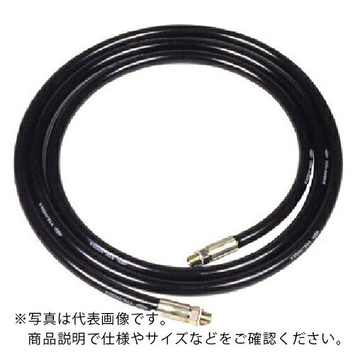 特長：グリース用の耐油ホースです。用途：グリース用ホース仕様：両端口金：G1/4×G1/4全長(mm)：1500グリース用耐圧(Mpa)：34.5材質／仕上：内面：NBRゴム外面：CRゴム　●メーカー取寄商品について 本商品はメーカーからの...