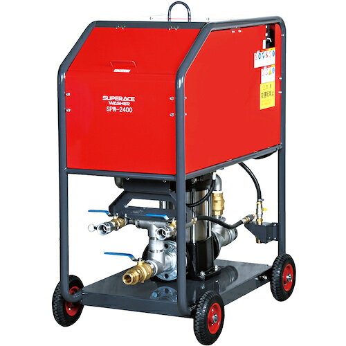 特長：自吸が可能なモーター式解体散水機＜高耐久＞ 産業用タービンポンプを採用し高い耐久性を実現＜自吸方式＞ 水道がなくても使用できる自吸方式を採用＜大水量＞約30m（※水平飛距離 1本出）の飛距離を誇る用途：解体現場の粉塵抑制に。仕様：幅(...