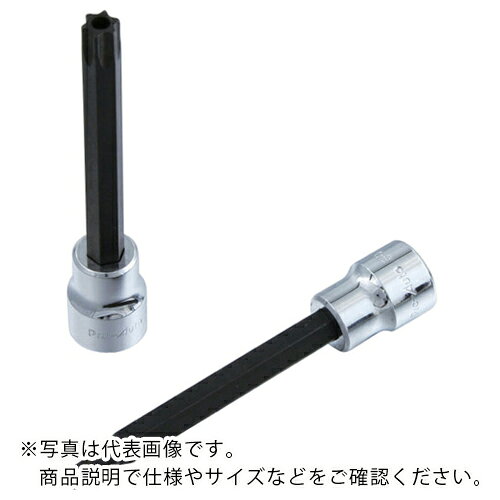 特長：奥深いところでも使い勝手の良いロングタイプです。ラチェットハンドルやスピンナーハンドルと組み合わせて使用します。ヘックスローブねじの締め付け、緩め作業です。いじり止め対応穴付きです。用途：ヘックスローブねじの締め付け、緩め作業に。仕様...