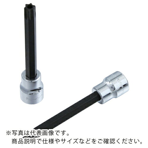 特長：奥深いところでも使い勝手の良いロングタイプです。ラチェットハンドルやスピンナーハンドルと組み合わせて使用します。ヘックスローブねじの締め付け、緩め作業です。いじり止め対応穴付きです。用途：ヘックスローブねじの締め付け、緩め作業に。仕様...