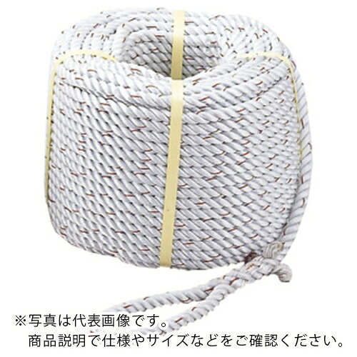 特長：3本のストランドが一定方向に撚り合わされ、軽くてスレに強くショックにも強いロープです。仕様：破断荷重27．5kN（2,800kgf)注意：出荷後の返品不可です。　●メーカー取寄商品について 本商品はメーカーからの取寄商品となります。 ...