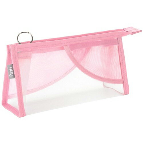 特長：メッシュ素材で中身が透けて見えるケースです。用途：筆記具と小物の持ち運び用に。仕様：色：ピンク幅(mm)：200奥行(mm)：60高さ(mm)：105タイプ：マチ付メッシュ素材材質／仕上：本体：ナイロン・ポリエステル、スライダー：金属...